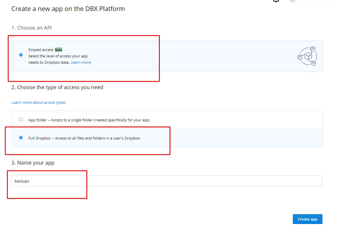 Set up Dropbox as a custom backup in cPanel - Oudel Inc.