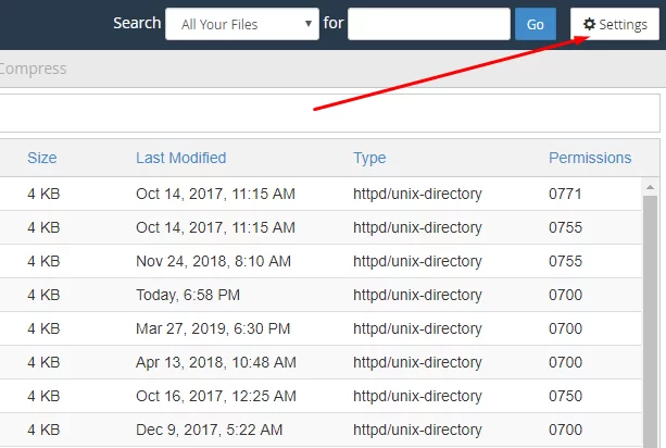 How to Show Hidden dotfiles and folders in cPanel Filemanager