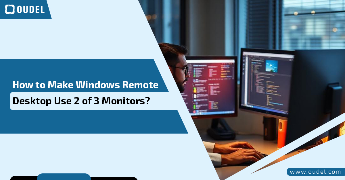 How to Make Windows Remote Desktop Use 2 of 3 Monitors?